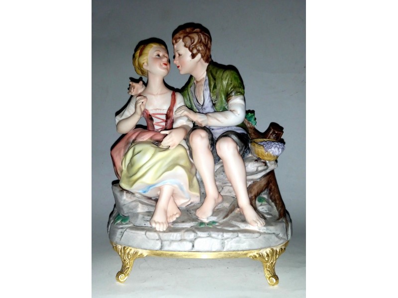FIGURA - BISKVIT PORCELAN, MESING, GERMANY, 24x17cm