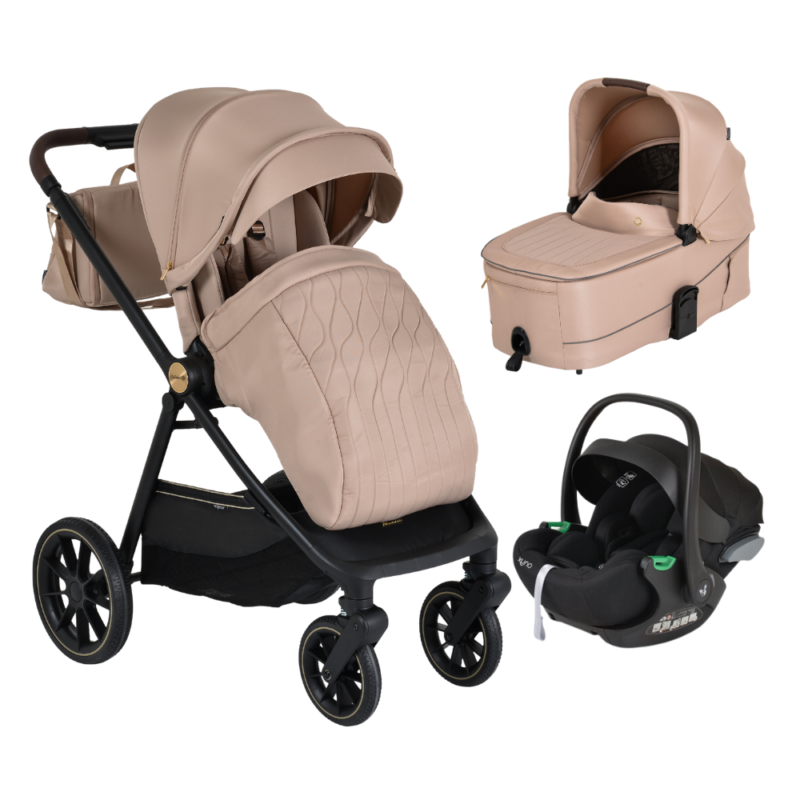 Cangaroo kolica za bebe Celebrity 3u1 Crepe beige