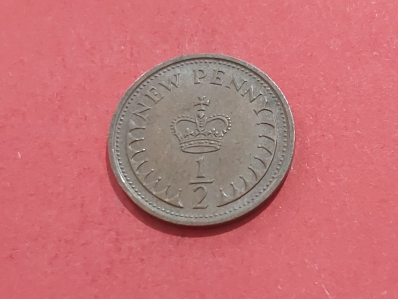 Britanija - 1/2 penny 1973 god