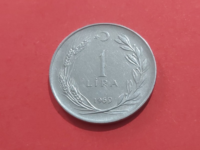 Turska - 1 lira 1969 god