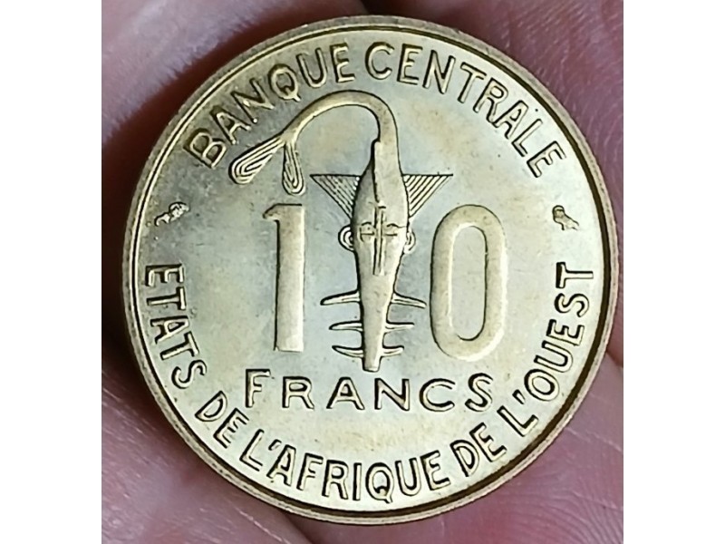 Zapadna Afrika 10 francs 1971 UNC