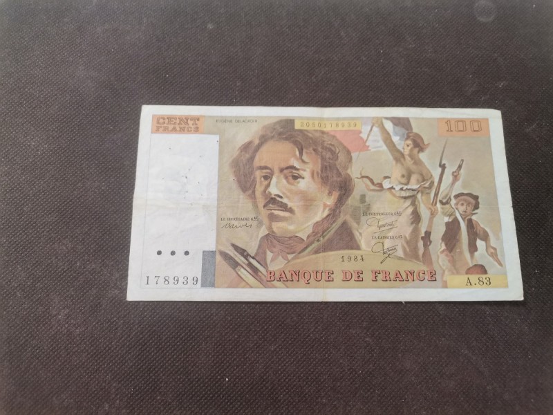 FRANCE 100 FRANCS 1984