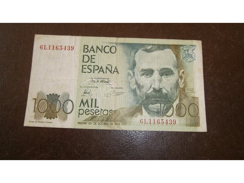 SPAIN 1000 PESETAS 1979