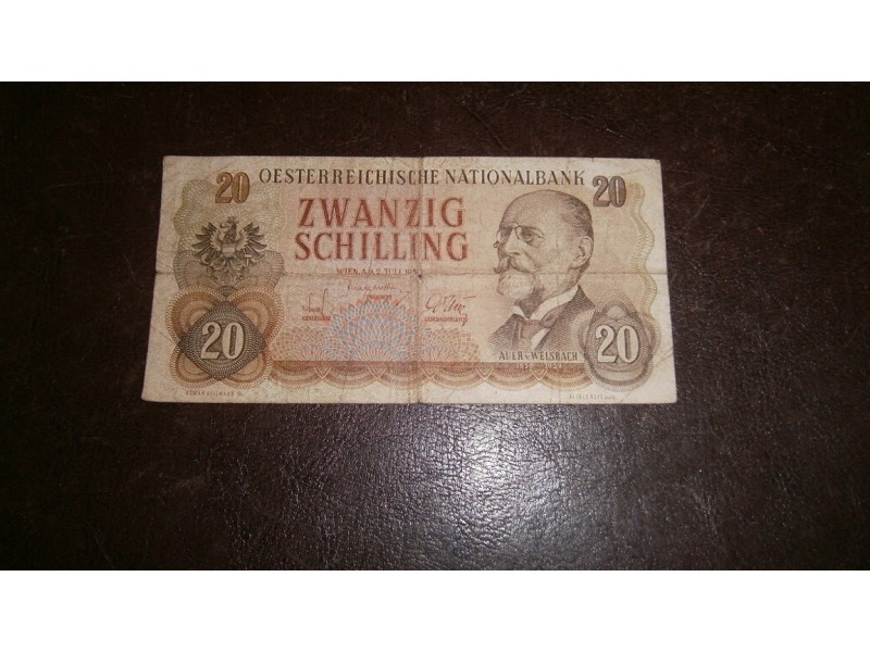 AUSTRIA 20 SHILLING 1956
