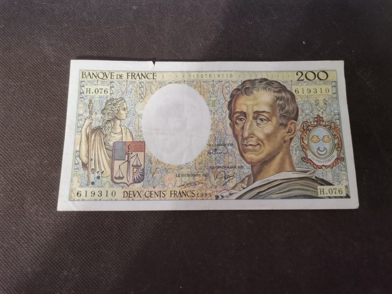 FRANCE 200 FRANCS 1989