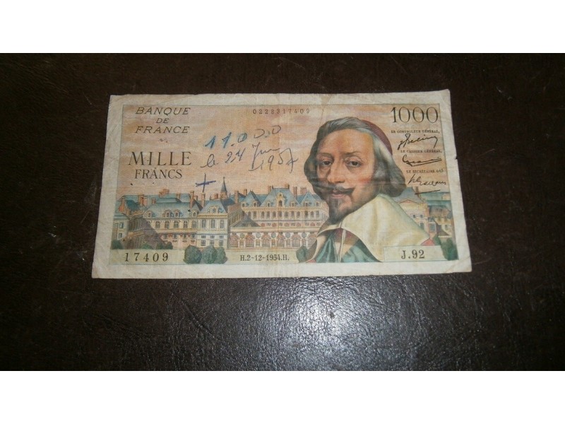 FRANCE 1000 FRANCS