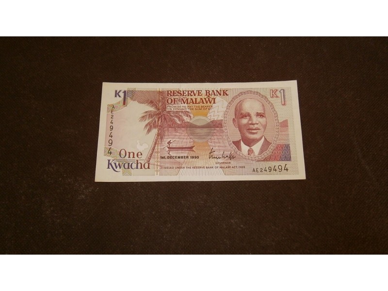 MALAWI 1 KWACHA 1990