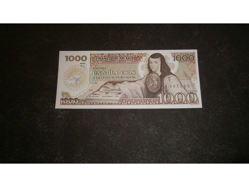 MEXICO 1000 PESOS 1985 UNC