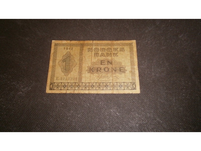 NORWAY 1 KRONE 1942