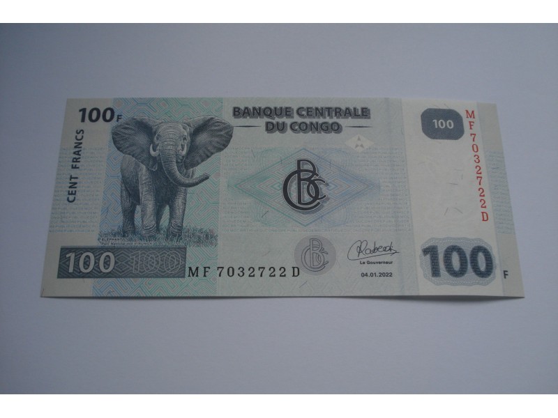 CONGO - 100 FRANACA - 2022