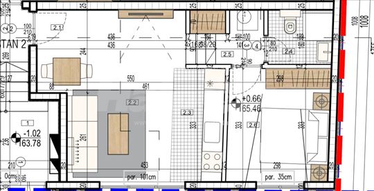Beo Shoping Centar 41m2 sa parking mestom