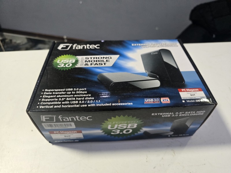 Fantec eksterno kućište za HDD 3.5" – USB 3.0 (kao novo