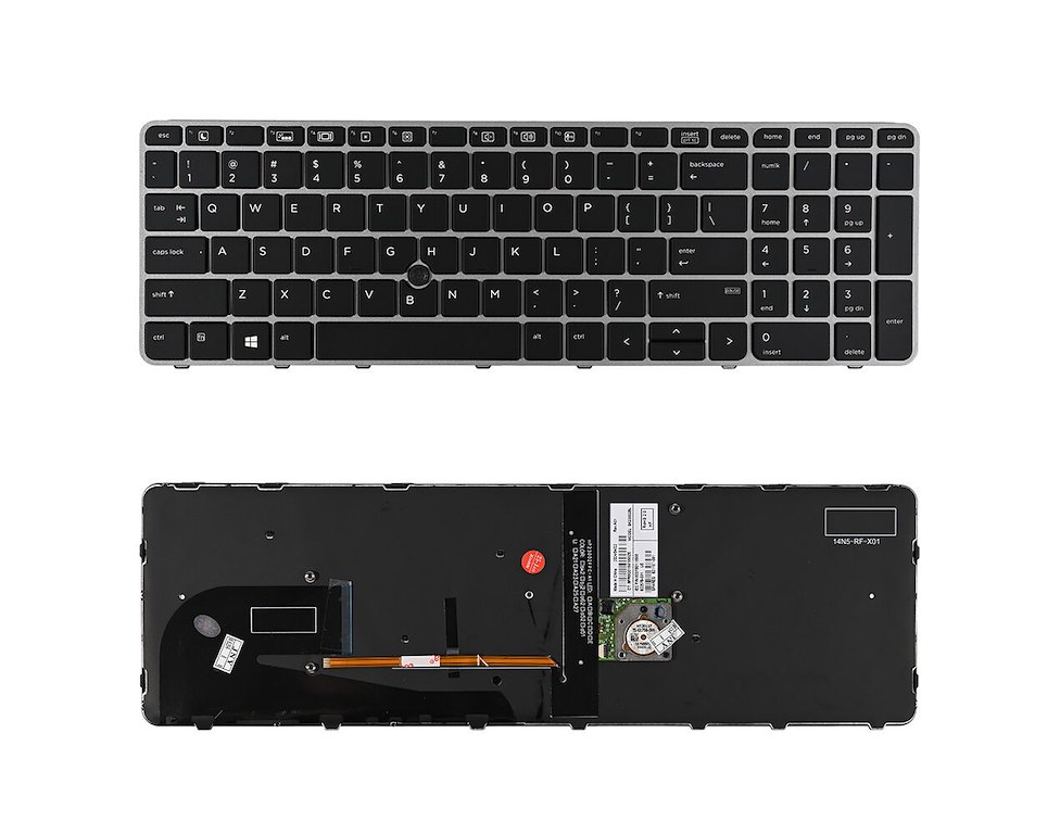 Tastatura - laptop HP 850 G3 pozadisnko osvetljenje sa misem sivi frejm