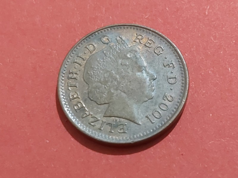Britanija - 1 penny 2001 god
