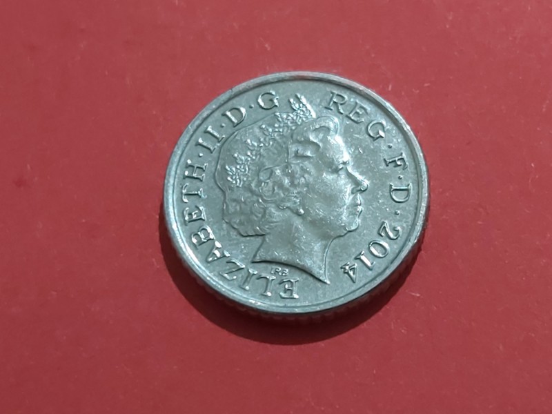 Britanija - 5 pence 2014 god