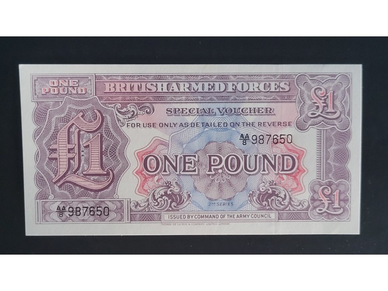 BRITISH ARMED FORCES, 1£, 2th series, 1948, UNC