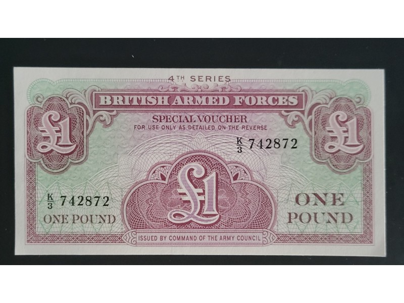 BRITISH ARMED FORCES, 1£, 4th series, 1962, UNC