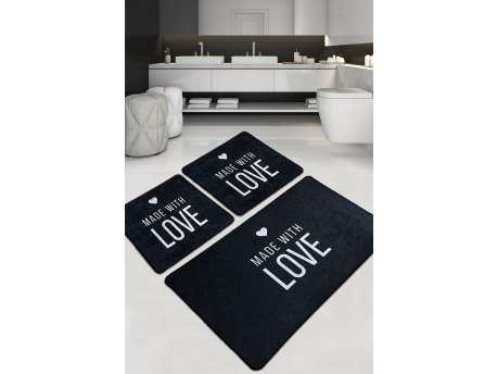 L`ESSENTIEL MAISON Set 3 prostirke za kupatilo Con Amore Djt