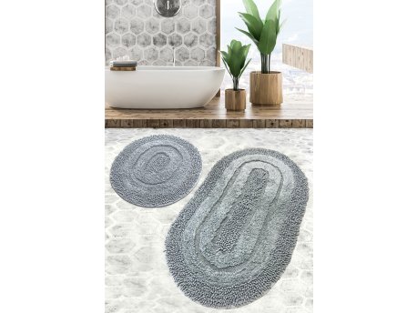 L`ESSENTIEL MAISON Set 2 prostirke za kupatilo Macoroni Grey