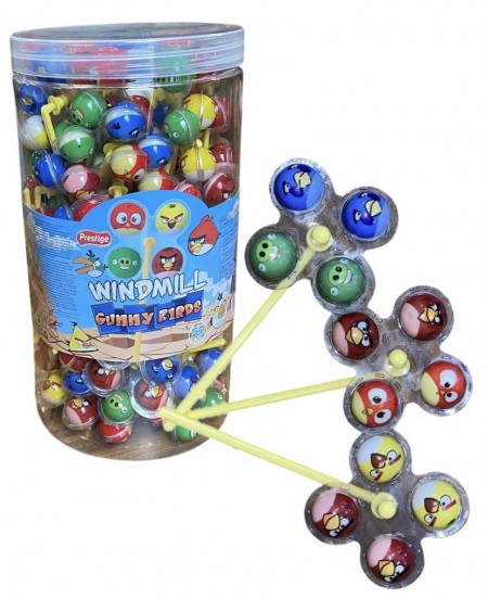 Windmill gummy birds pvc 8g (50/1)