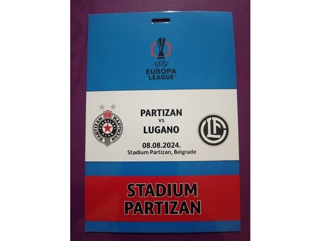 Partizan-Lugano 8.8.2024 propusnica