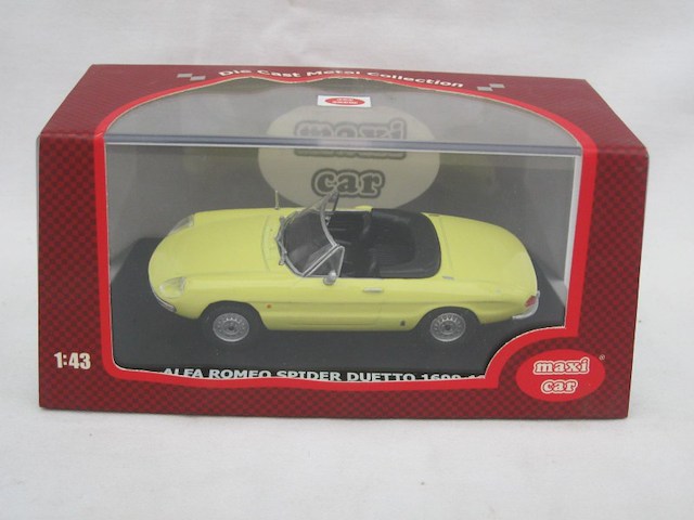 1:43 maxi car alfa romeo spider duetto 1600