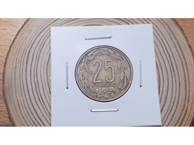 CENTALN AFRICKA REPUBLIKA 25 FRANCS 1975 GODINA