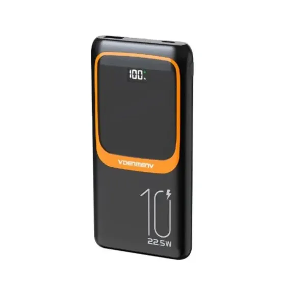 Power bank Denmen DP29 10000Mah 22.5W/1xTypeC/1x USB-A/type C kabal/lighting kabal/crni