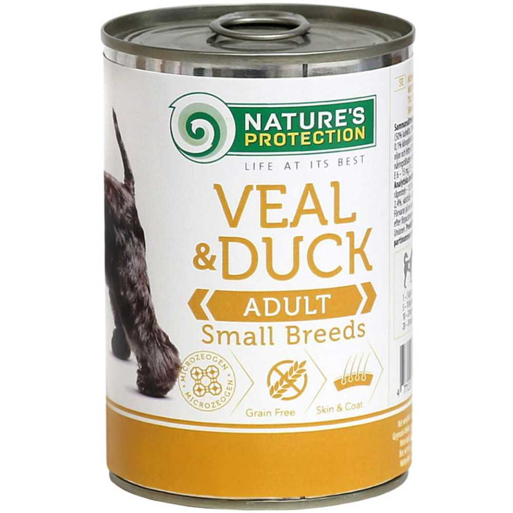 Nature's Protection konzerva za pse Small breeds - teletina i pačetina 400g