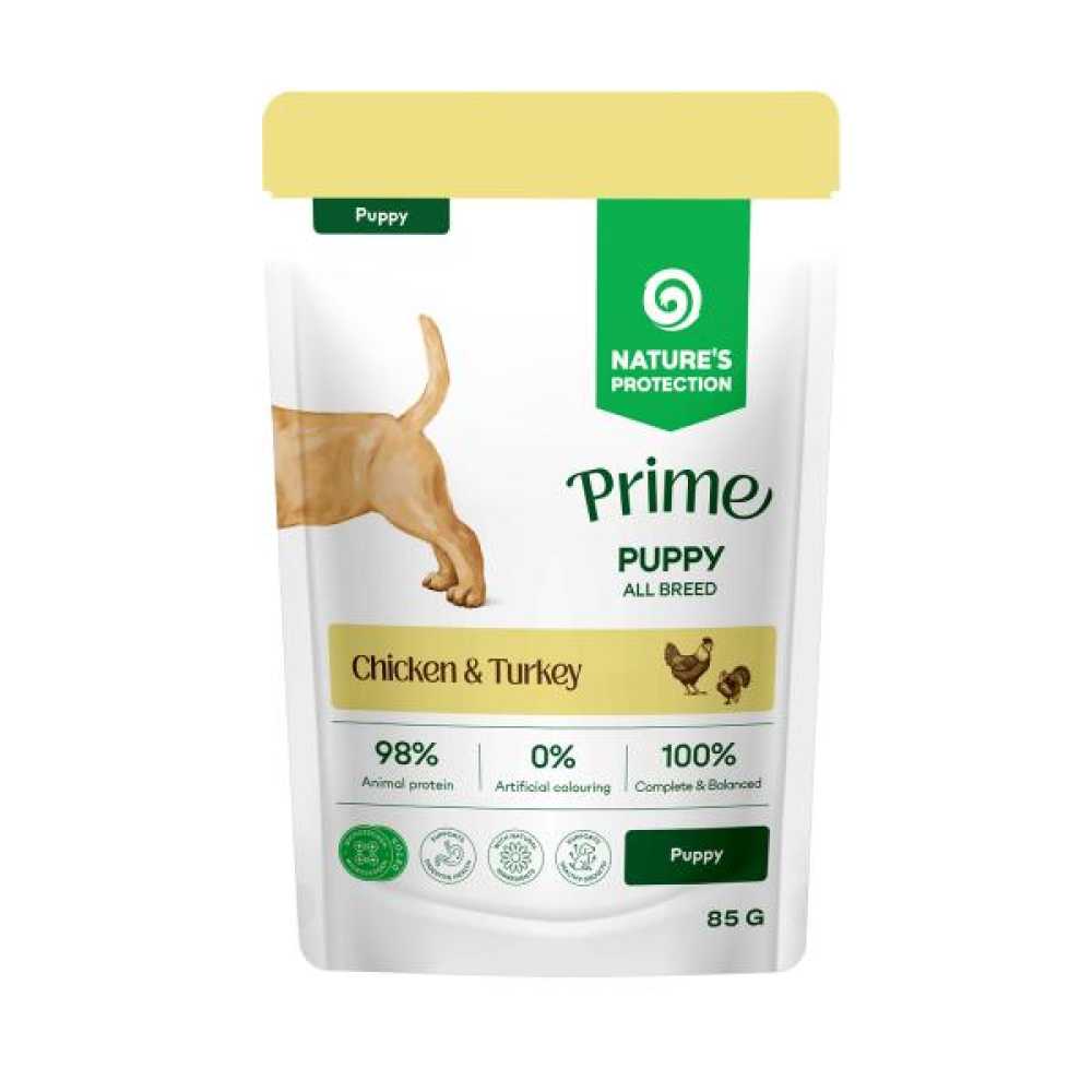 Nature's Protection Prime sos za pse - Junior All Breed Chicken&Turkey 85g