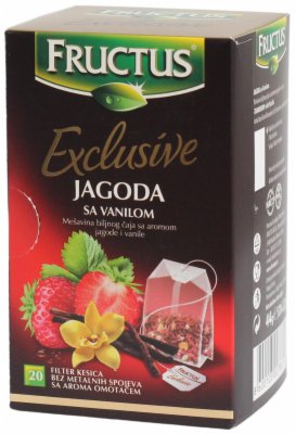 ČAJ JAGODA&VANILA EXL FRUCTUS 44G