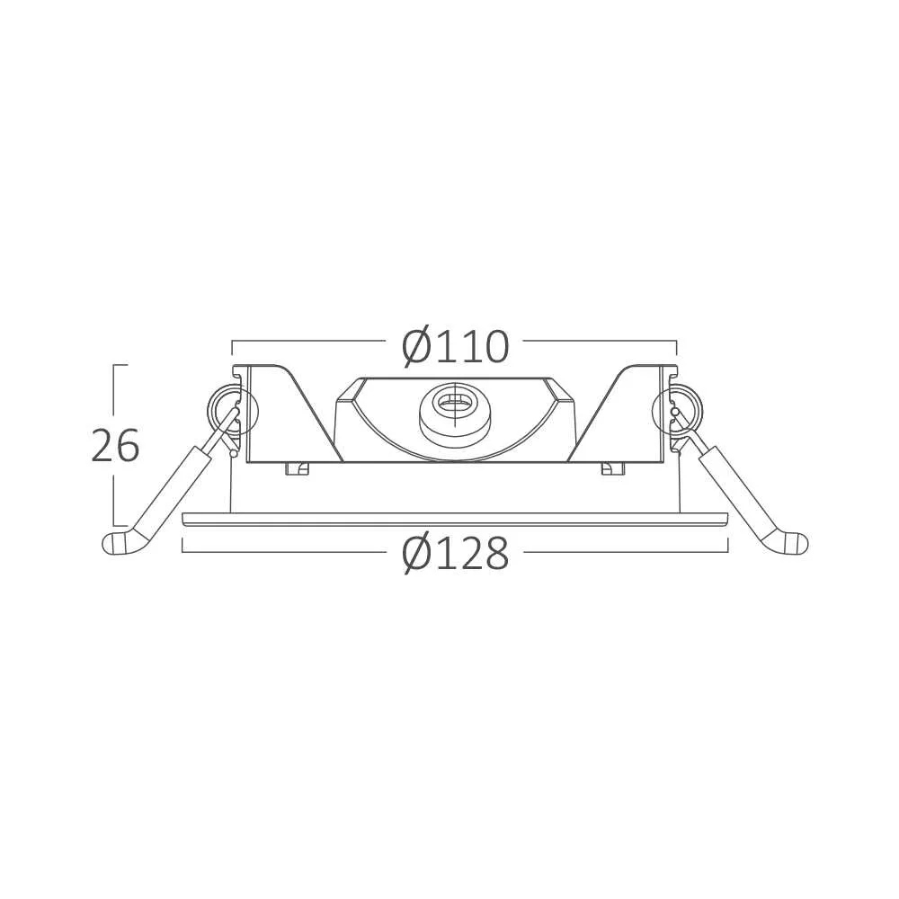 6W RND DIM 4INC BELA 3000K LED PANEL