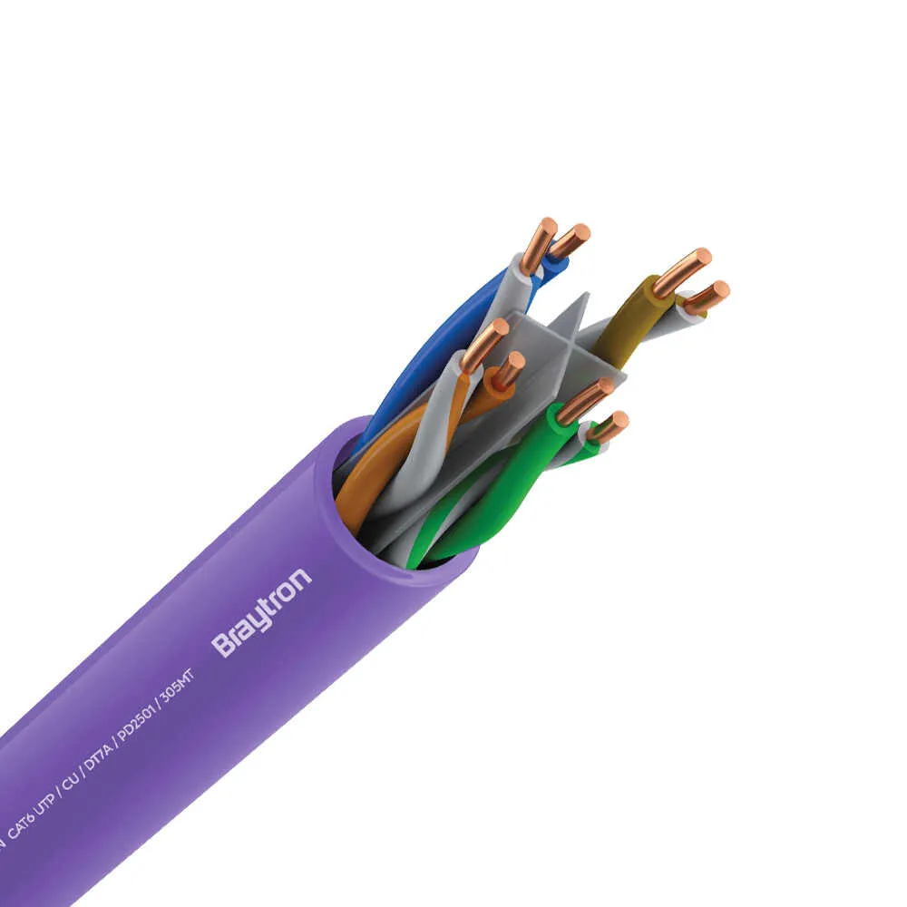 DATA CAT6 UTP DT7A CU PURPLE 305M