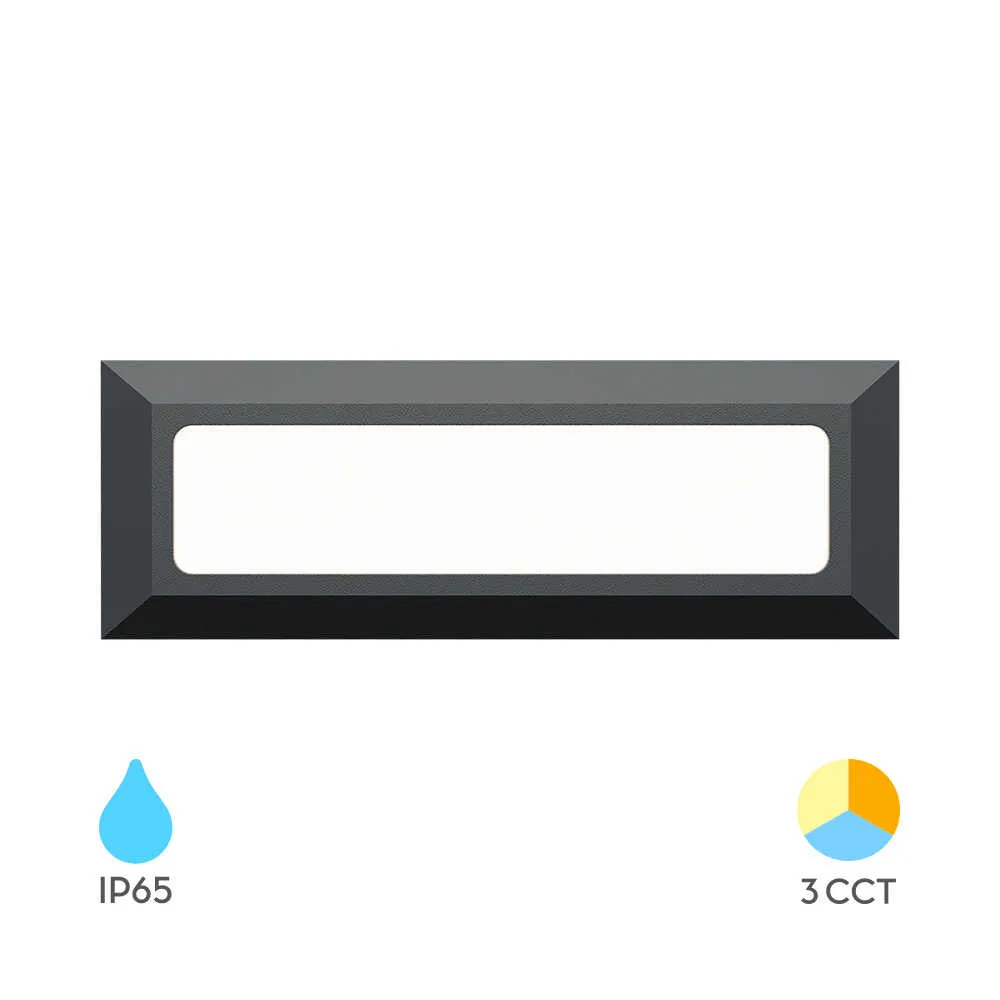 VEKTA B RCT SIV3W 3IN1 IP65 WALL LIGHT