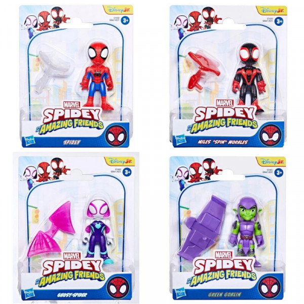 Spiderman And Friends 3in Figure Acsry Ast