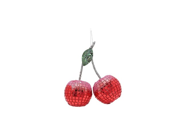 Novogodišnji ukras - Disco Ornament,Cherries, 8cm