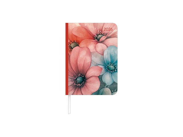 Datumirana agenda 2026 - Lady Journal, Flowers, 11x15 cm