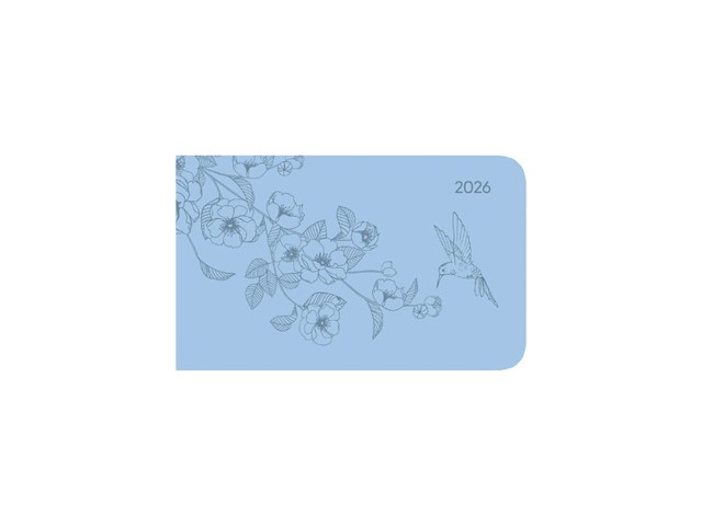 Datumirana agenda 2026 - Ladytimer To Go, Sky, Deluxe, 9x15 cm