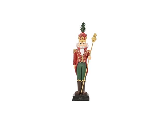 Novogodišnja figura - Nutcracker with Staff, 26.5 cm