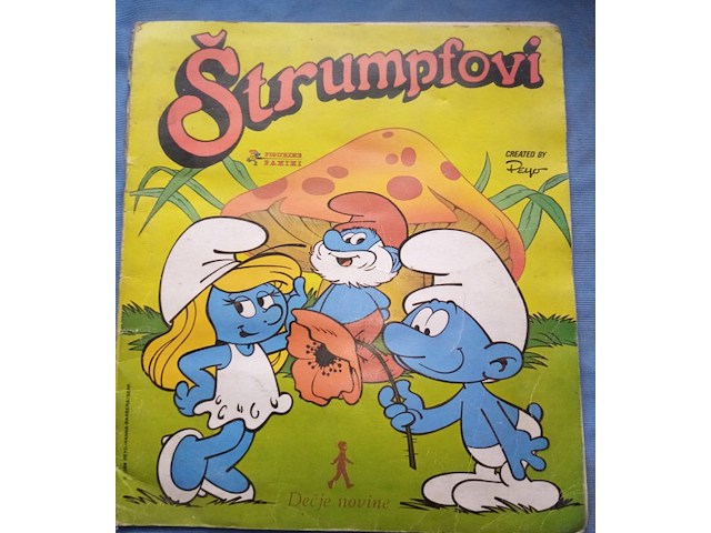 ŠTRUMPFOVI - PUN album (Panini - DN 1984)
