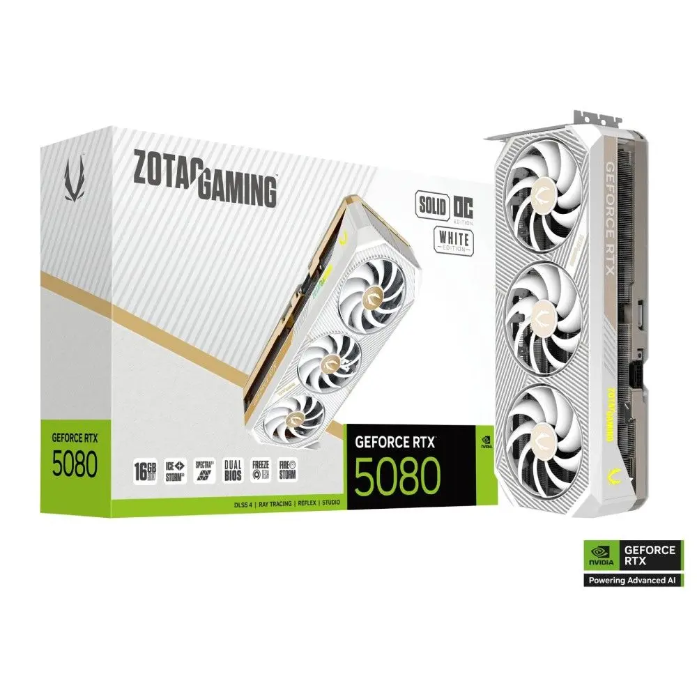 ZOTAC GAMING GeForce RTX 5080 SOLID OC White 16GB