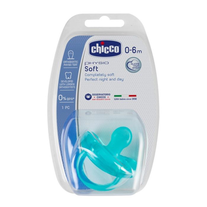 CHICCO LAŽA PHYSIO SOFT SIL. PLAVA, 0-6M