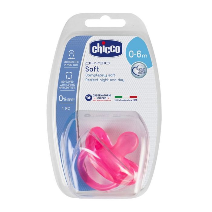 CHICCO LAŽA PHYSIO SOFT SIL. ROZE, 0-6M