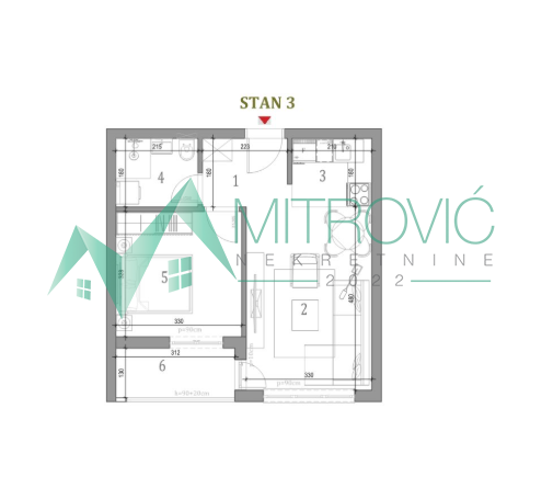Jednoiposoban stan na prodaju, 41m2, 91.780€
