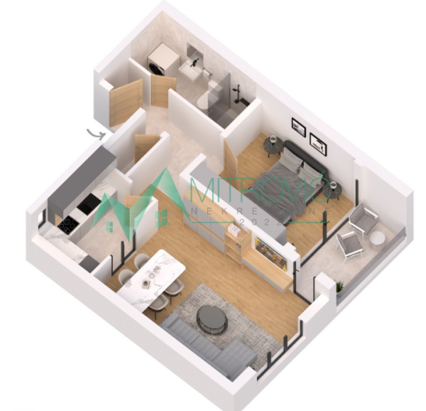 Dvosoban stan na prodaju, 51m2, 149.790€