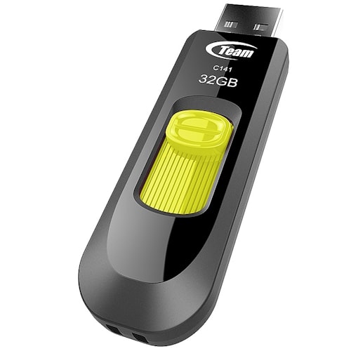 Fleš drajv 32GB USB 2.0 žuto-crni Teamgroup C141 TC14132GY01
