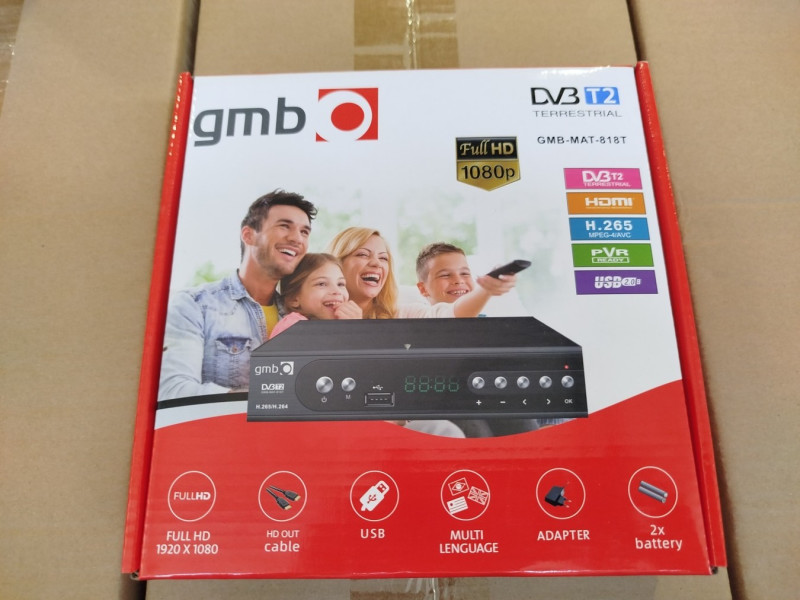 Gembird DVB-T2 Set Top Box GMB-MAT-818T