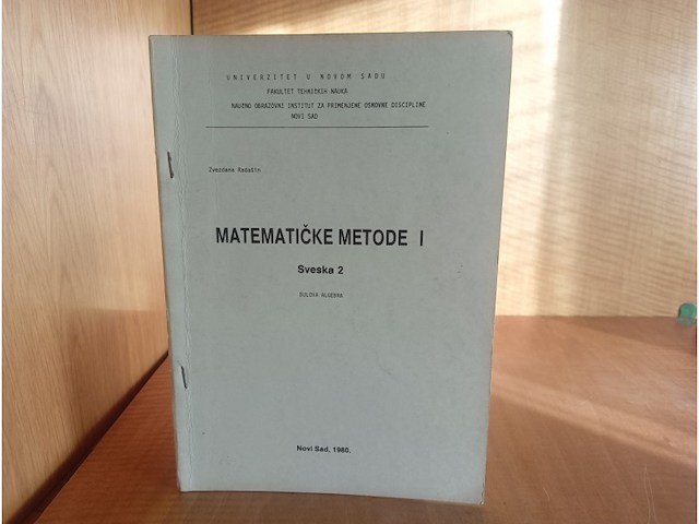Matematicke Metode - Bulova Algebra