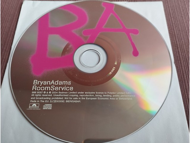 Bryan Adams - Room Service(bez omota)