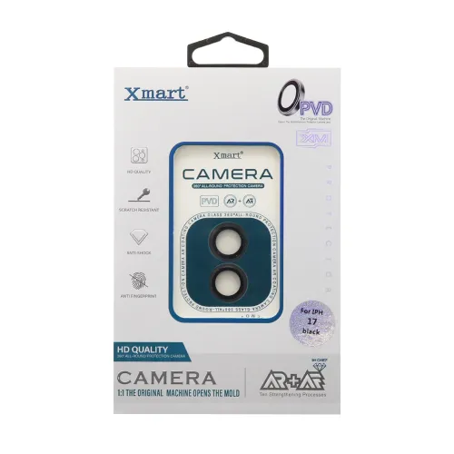 Folija za zastitu kamere X-MART PVD camera film za iPhone 17 (6.3) crna (MS)